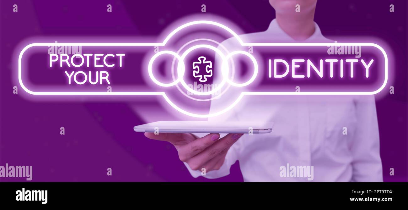 Inspiration showing sign Protect Your Identity, Business approach ...