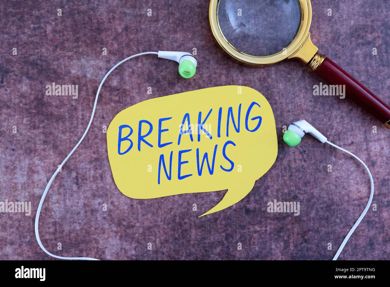 Conceptual display Breaking News, Internet Concept newly received ...