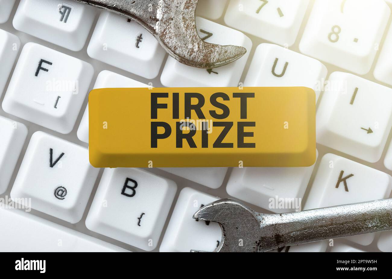 Handwriting text First Prize, Business concept most coveted prize that ...