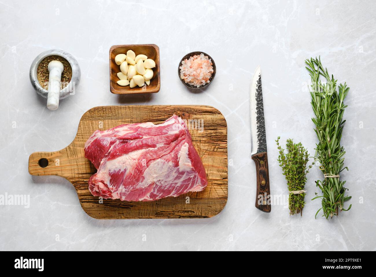 Raw pork neck ready hi-res stock photography and images - Alamy