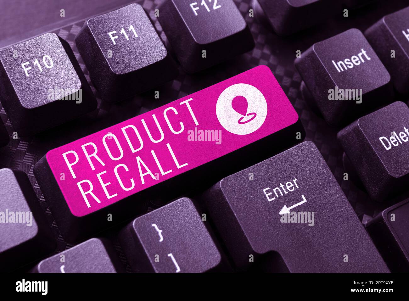 Hand Writing Sign Product Recall Word Written On Request To Return The Possible Product Issues
