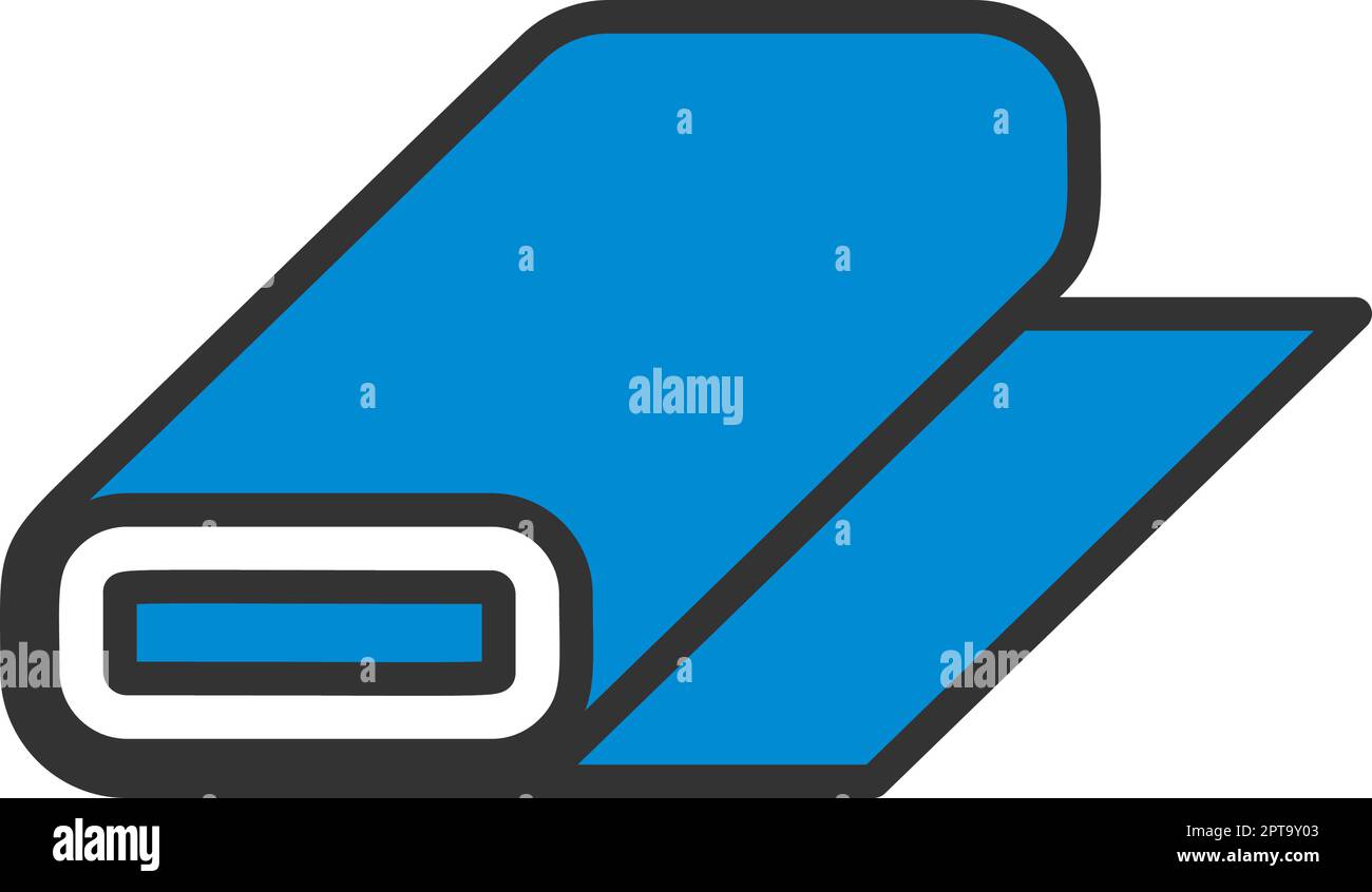 Fabric roll icon outline Stock Vector Images - Alamy