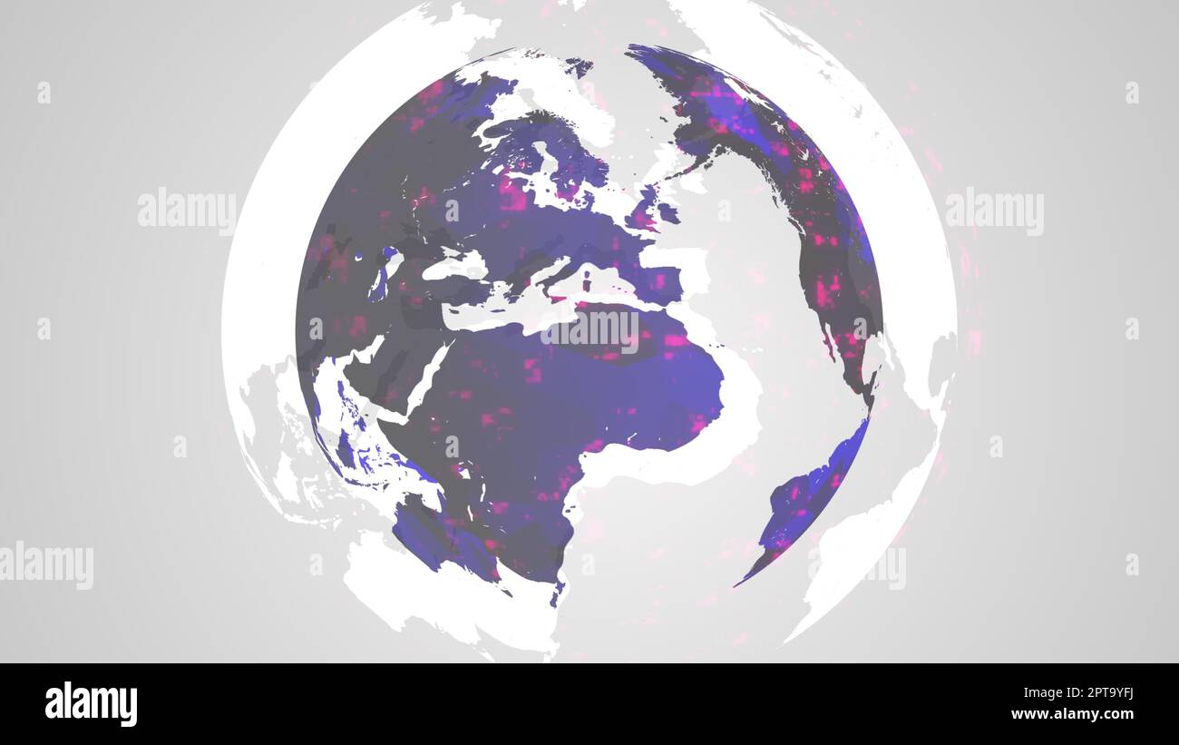 Digital world map. Computer generated 3d render Stock Photo - Alamy