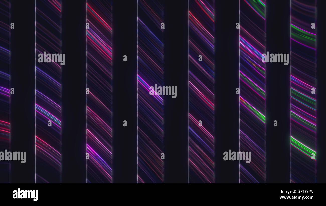 Glowing stripes. Computer generated 3d render Stock Photo - Alamy