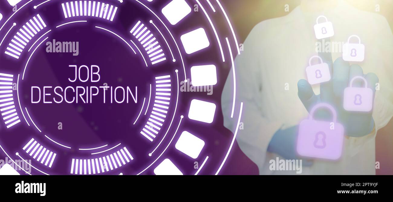 Writing displaying text Job Description, Internet Concept written ...