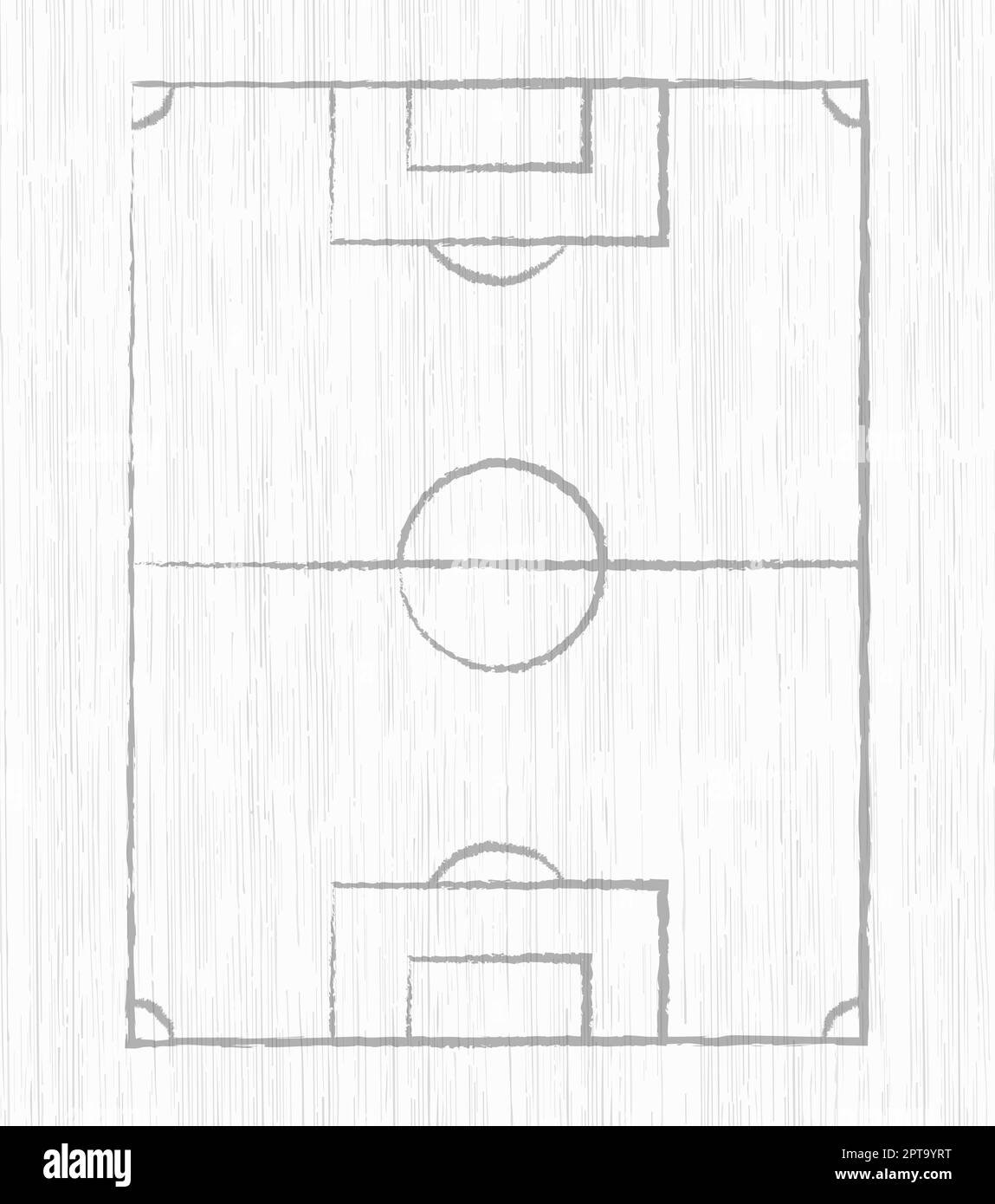 Football and football tactics drawn with chalk, marker on a white ...
