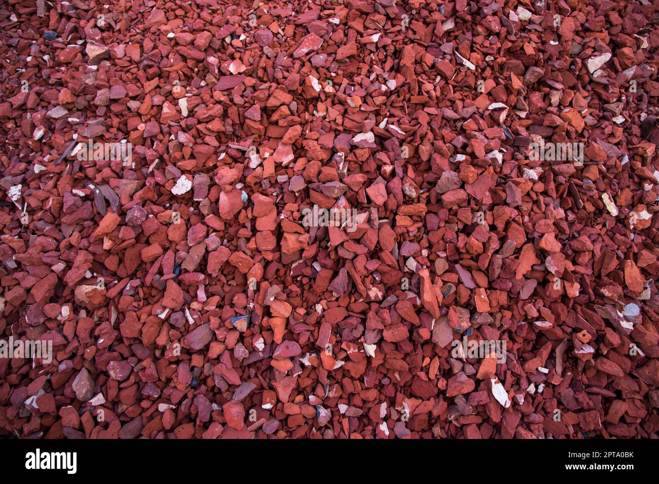 Red Broken Bricks Texture Background Stock Photo - Alamy