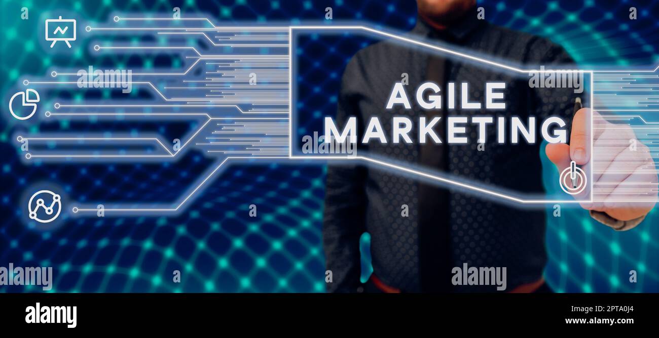 Text caption presenting Agile Marketing, Concept meaning anything that ... Text caption presenting Agile Marketing, Concept meaning anything that ...
