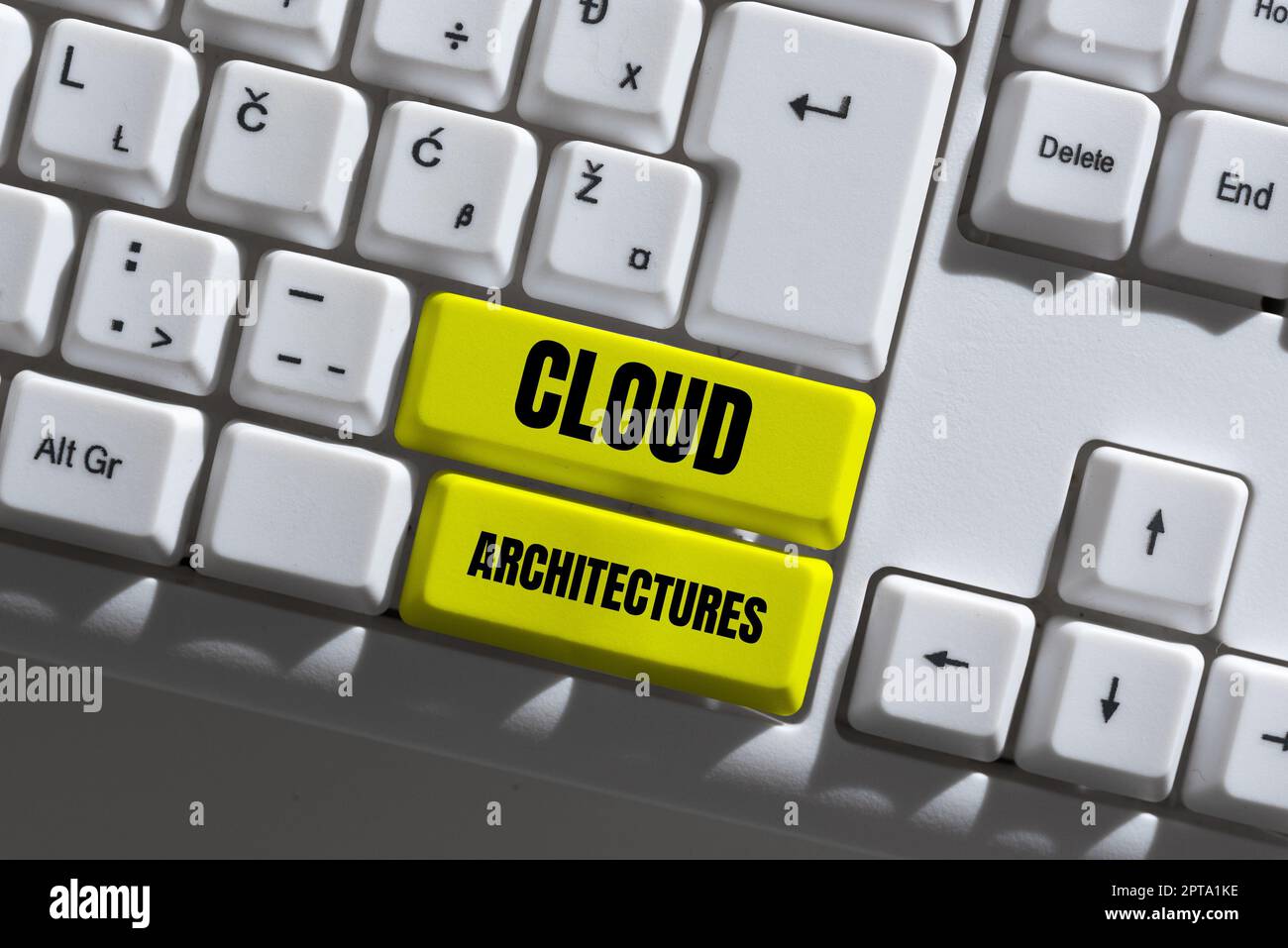 Inspiration showing sign Cloud Architectures, Word Written on To Live a ...