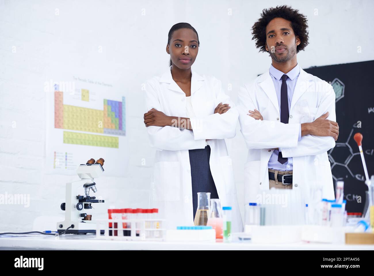 Confident team of scientists in the lab hi-res stock photography and ...
