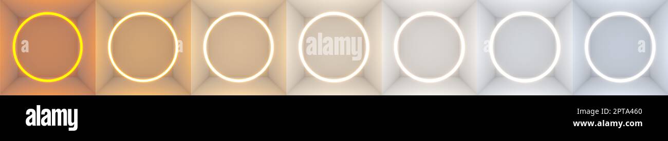 example of color temperature of bulbs from 2000 kelvin to 8000 kelvin ...