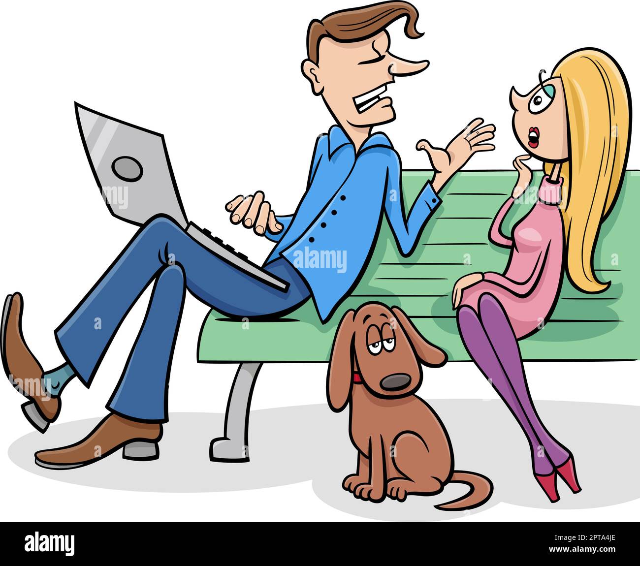 Owner talk Stock Vector Images - Alamy