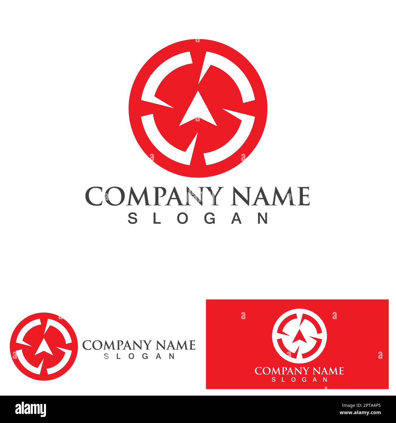 Creative Compass Concept Logo Design Template Stock Vector Image & Art ...