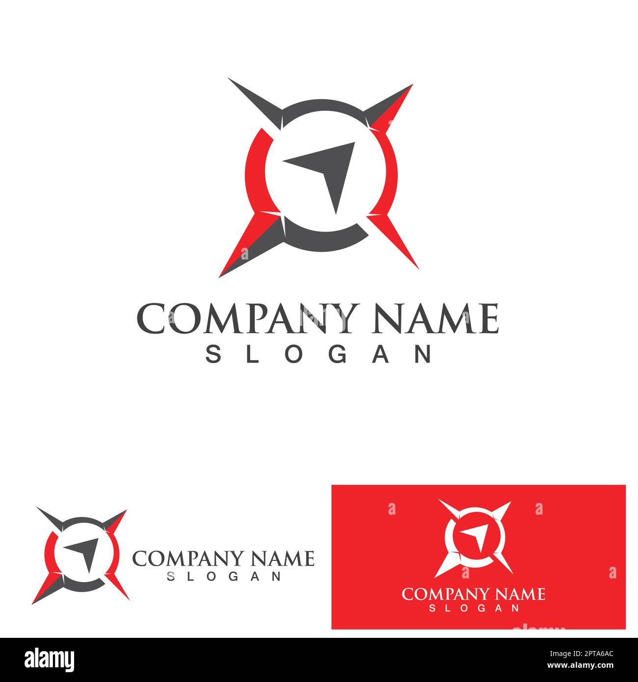 Creative Compass Concept Logo Design Template Stock Vector Image & Art ...