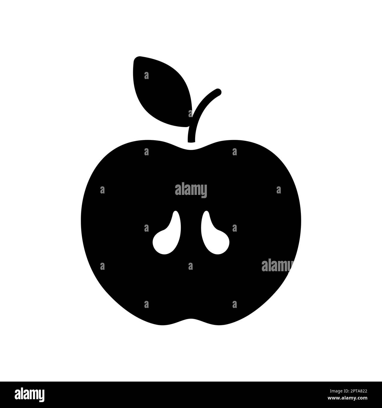 Apple vector glyph icon. Graph symbol for food and drinks web site ...