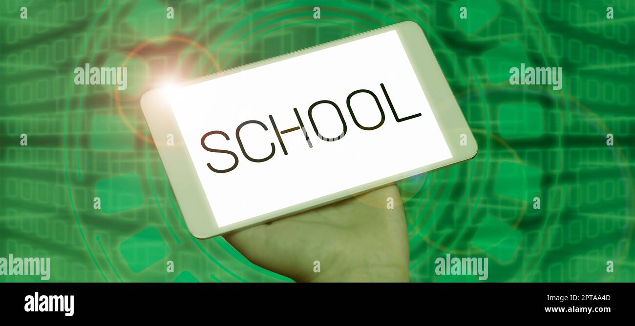 Inspiration showing sign School, Business showcase designed to provide ...