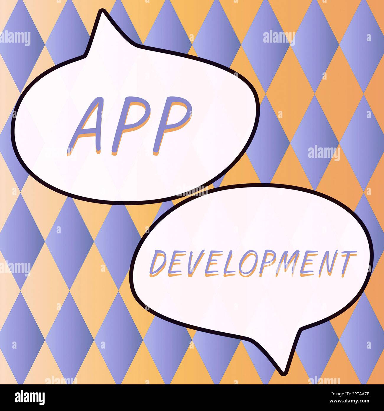 Text caption presenting App Development, Business idea producing ...