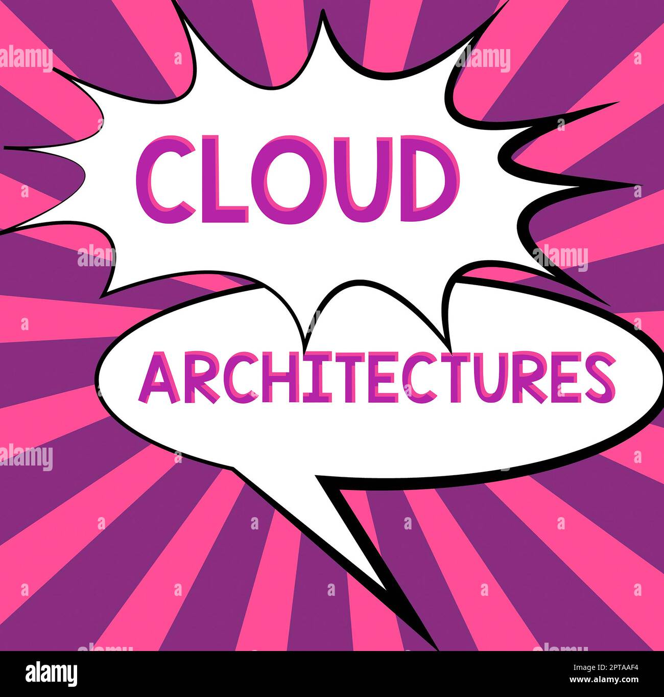 Handwriting text Cloud Architectures, Business approach To Live a Life of Purpose with Pride ...