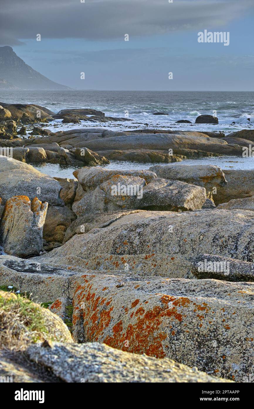 Peaceful seaside. A seaside scene in the Western Province, South Africa ...