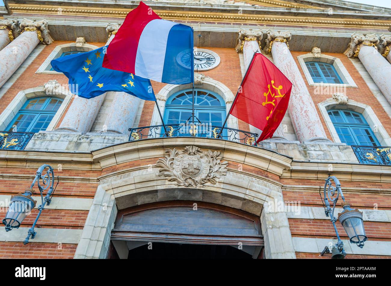 The Capitol building, the seat of the city council of Toulouse, France ...