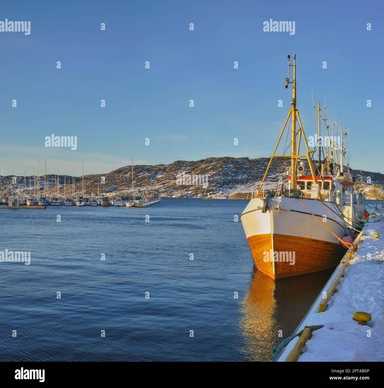 Taking a trip over the ocean. a large sailing ship Stock Photo - Alamy