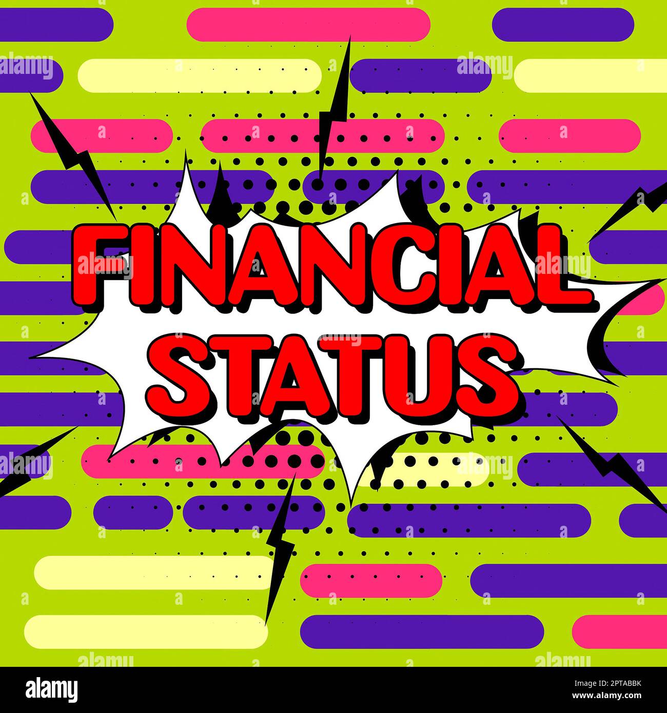 Sign displaying Financial Status, Conceptual photo system for dealing ...