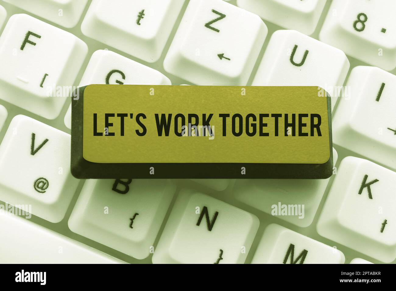Writing displaying text Let S Is Work Together, Concept meaning Unite ...