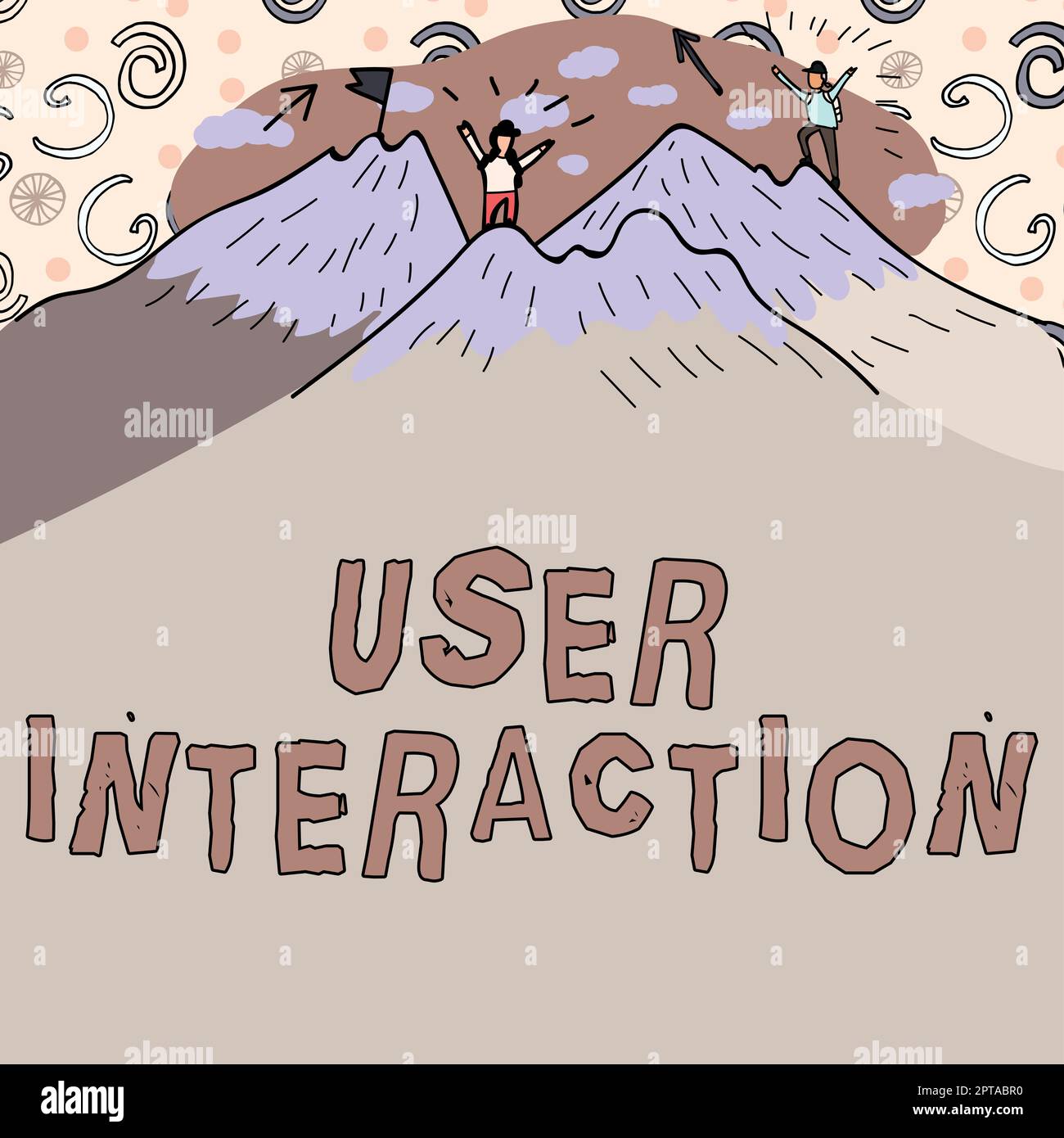 Text caption presenting User Interaction, Word Written on how the ...