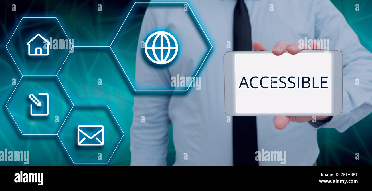 Inspiration showing sign Accessible, Conceptual photo degree of ...