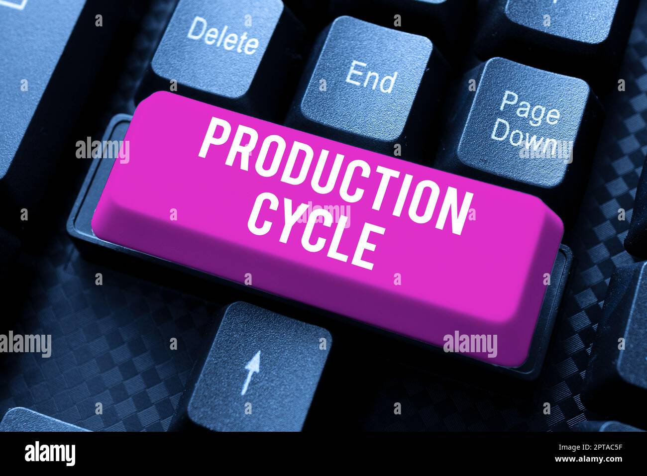 Inspiration showing sign Production Cycle, Business overview plan and ...