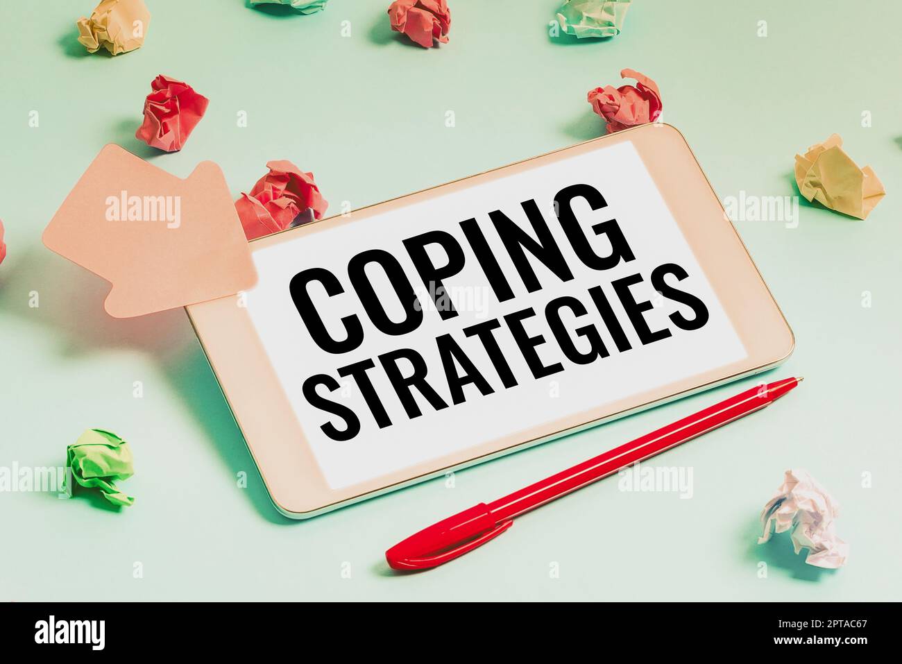 Conceptual caption Coping Strategies, Business concept general plan or ... Conceptual caption Coping Strategies, Business concept general plan or ...
