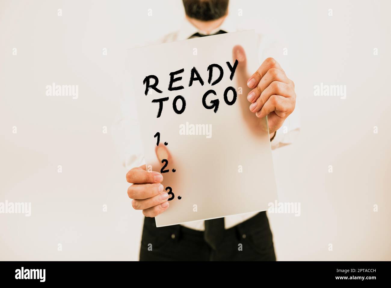 Sign displaying Ready To Go, Business idea Thinking on natural ...
