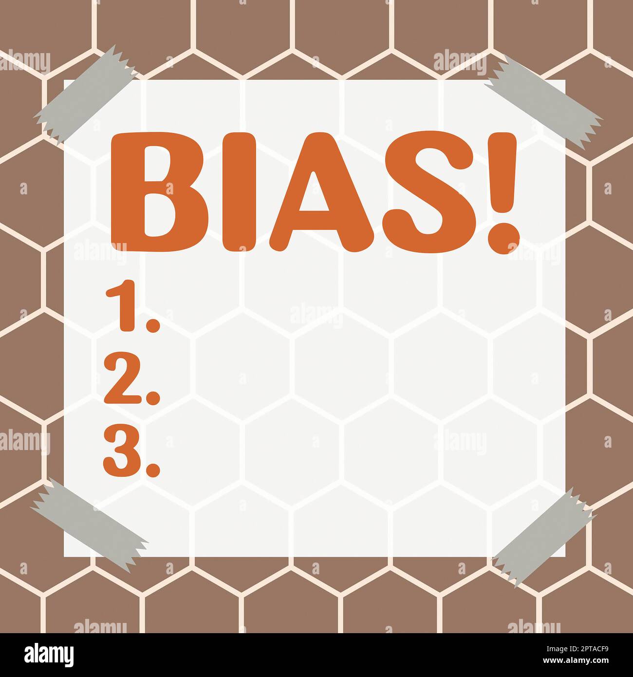 Sign displaying Bias, Word Written on a flat surface on which outdoor ...