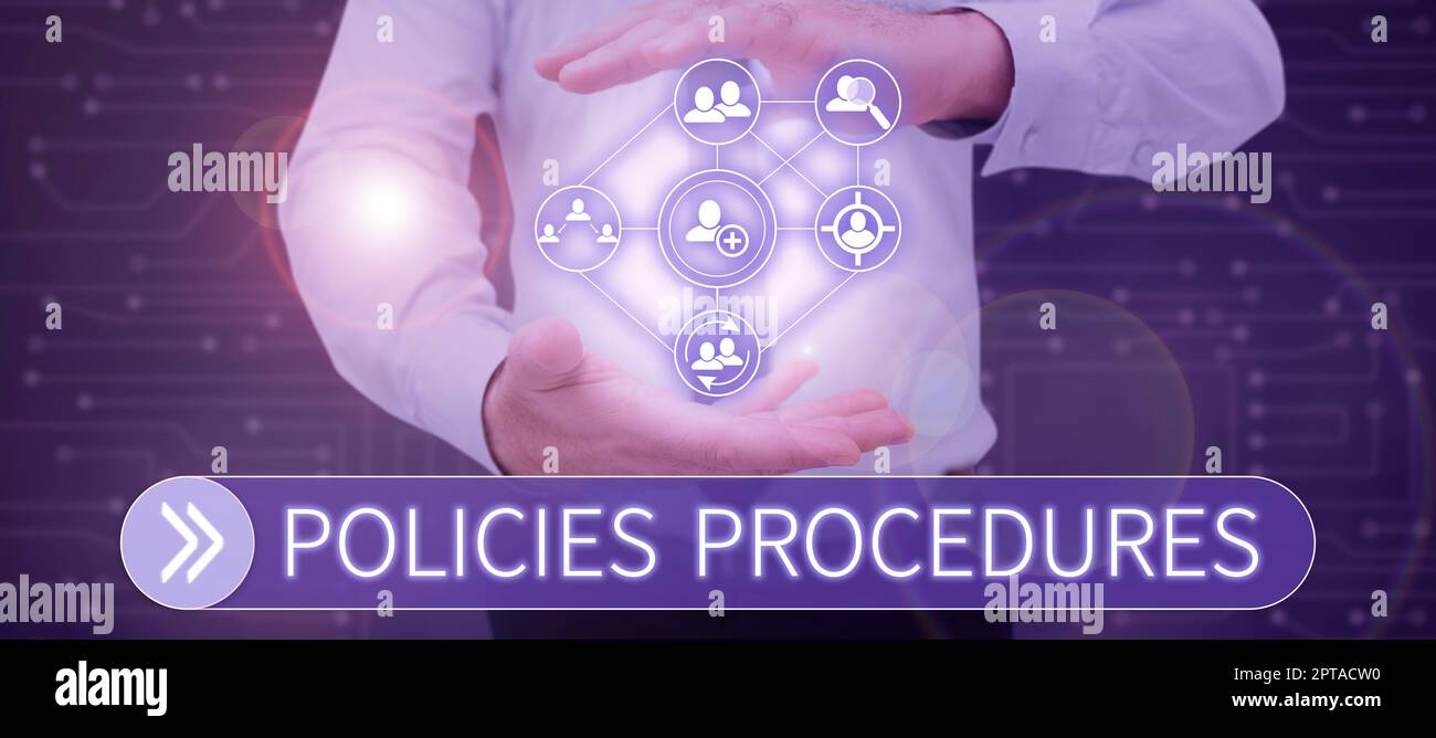 Inspiration showing sign Policies Procedures, Conceptual photo ...
