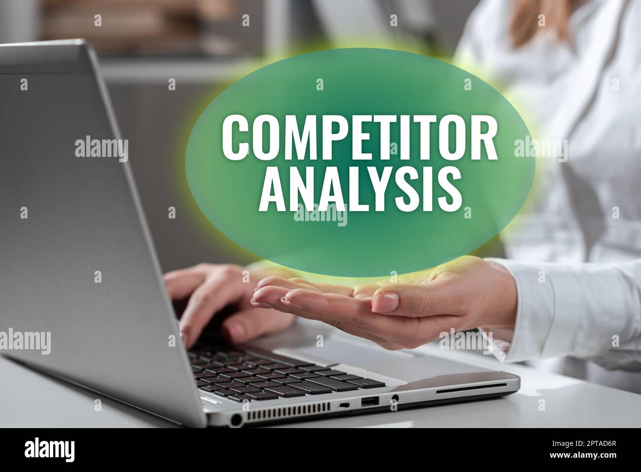 Text sign showing Competitor AnalysisDetermine the Strength Weakness of ...