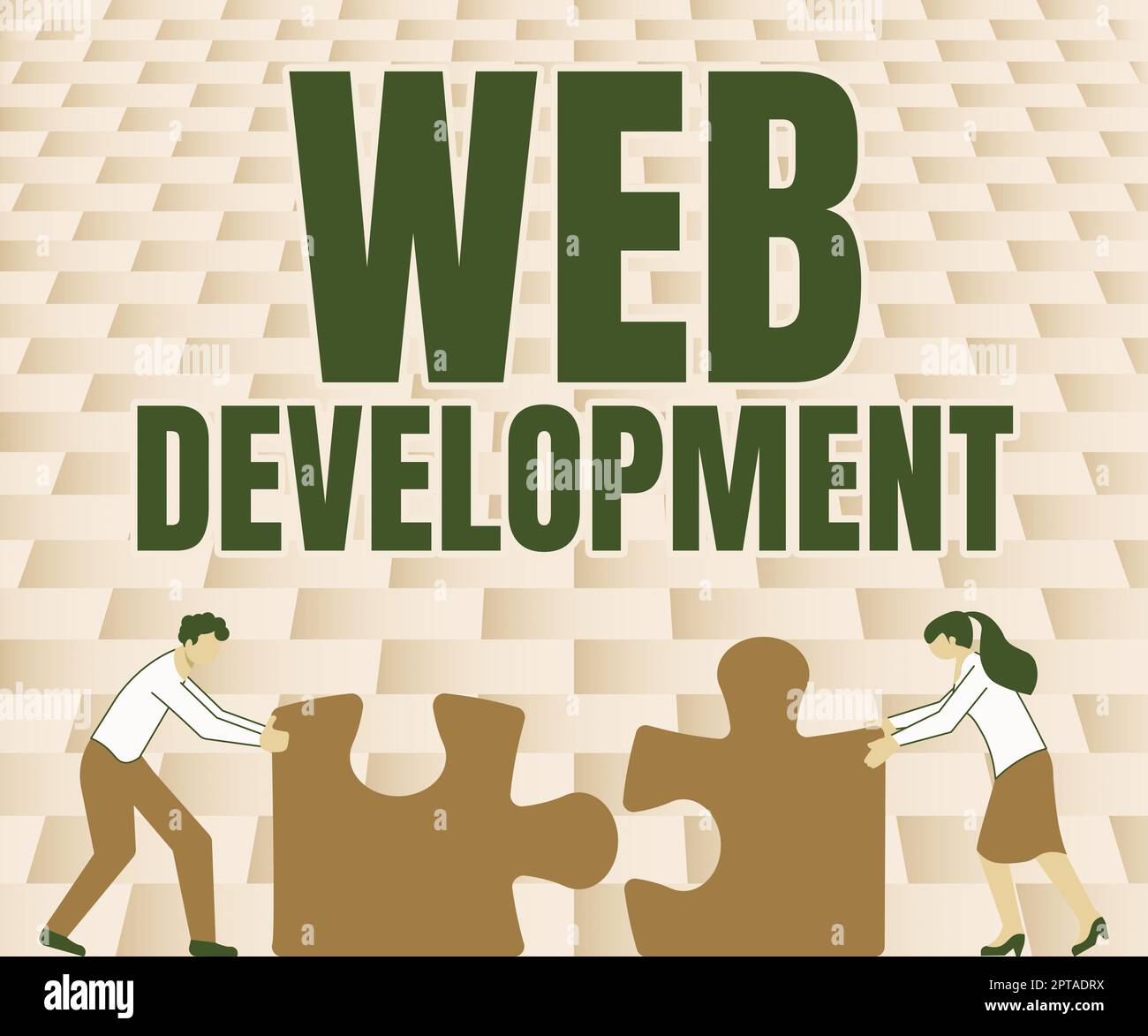 Hand writing sign Web Development, Conceptual photo work involved in developing a website for ...