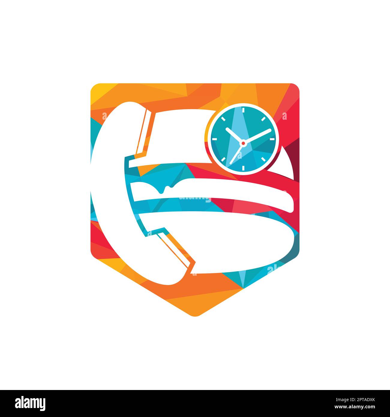 Food call vector logo design. On time food delivery logo concept Stock ...