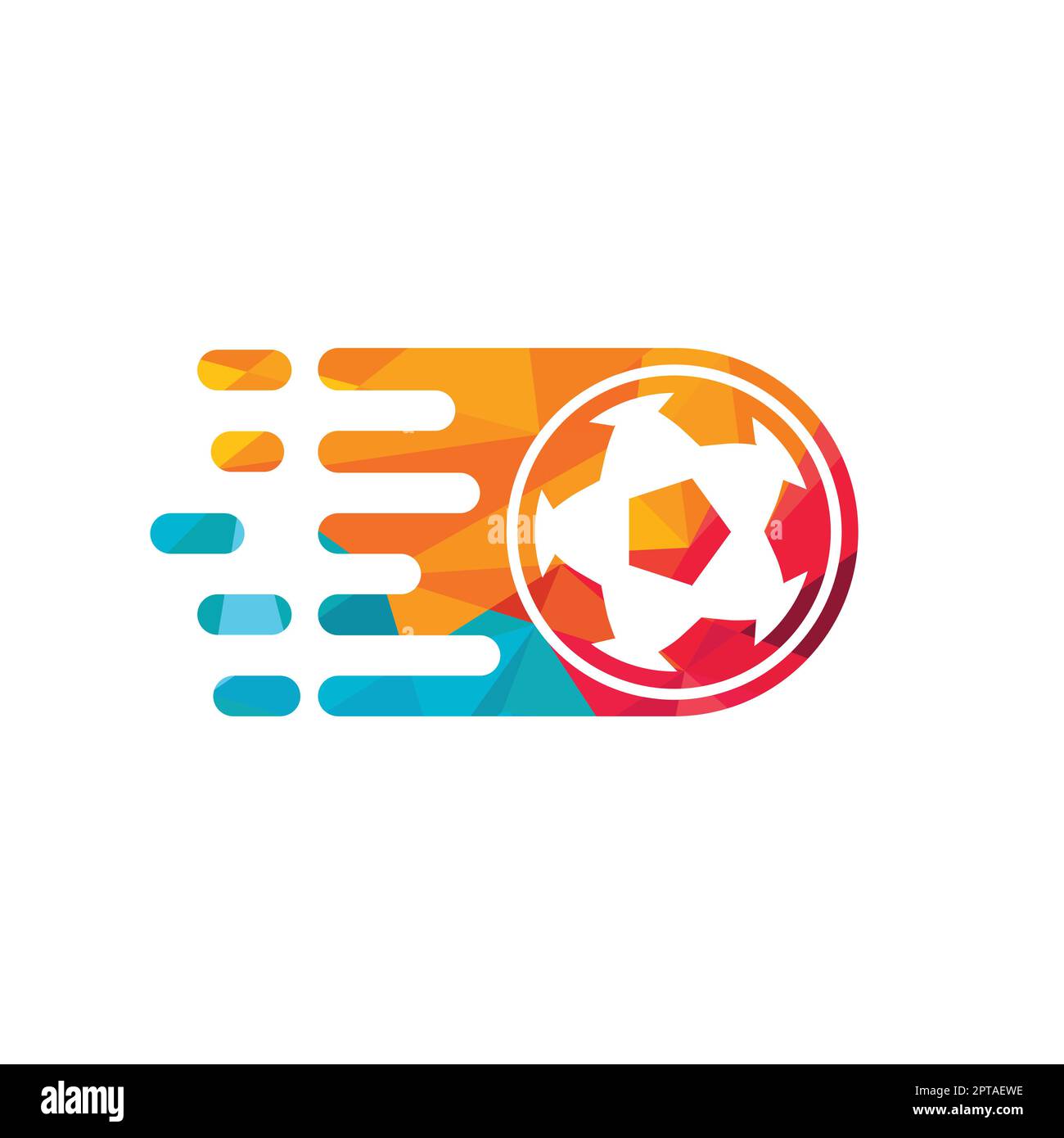 Fast Soccer vector logo design. Speed game logo design concept Stock ...