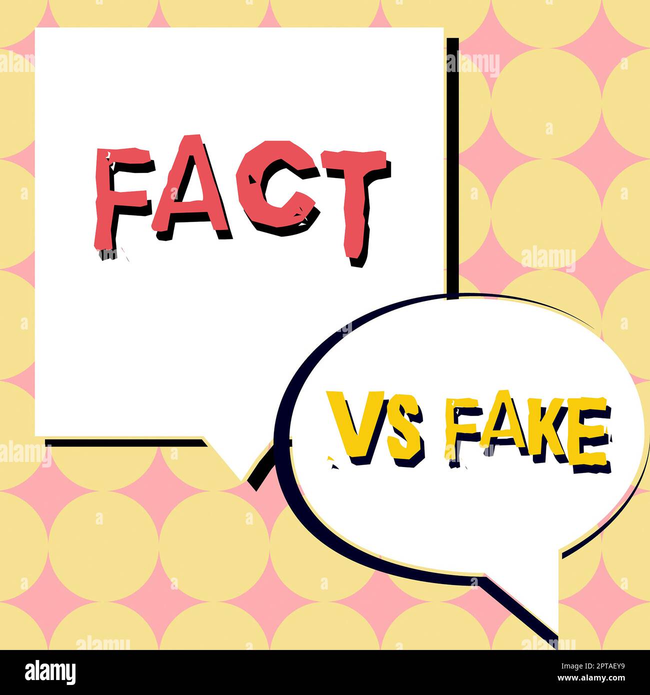 Text showing inspiration Fact Vs Fake, Business showcase Rivalry or ...