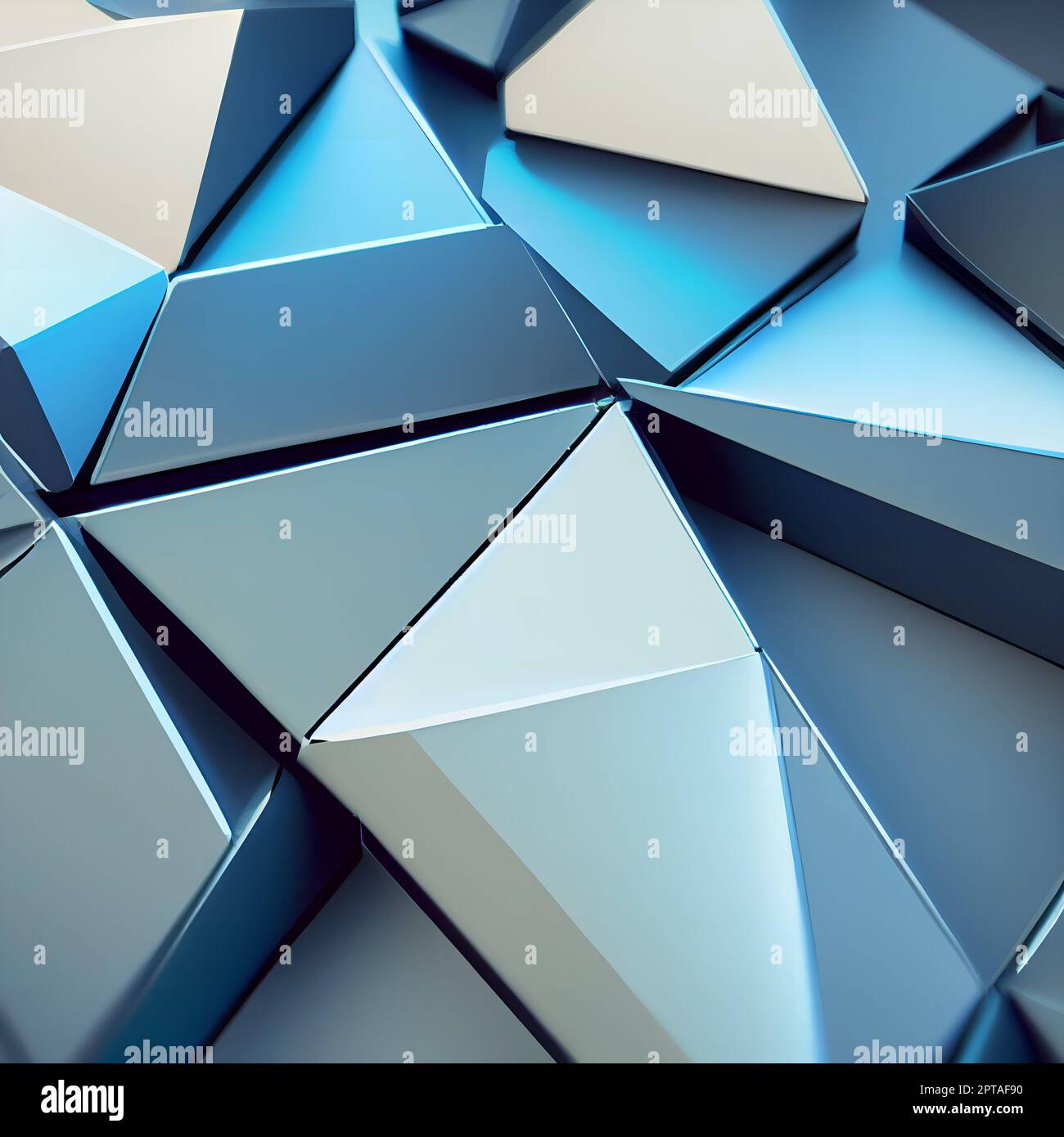 Light blue background. Abstract triangle texture. 3D illustration Stock ...
