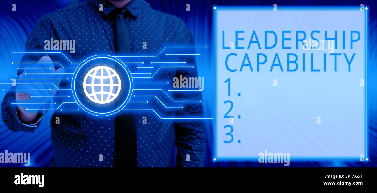 Conceptual caption Leadership Capability, Concept meaning what a Leader ...