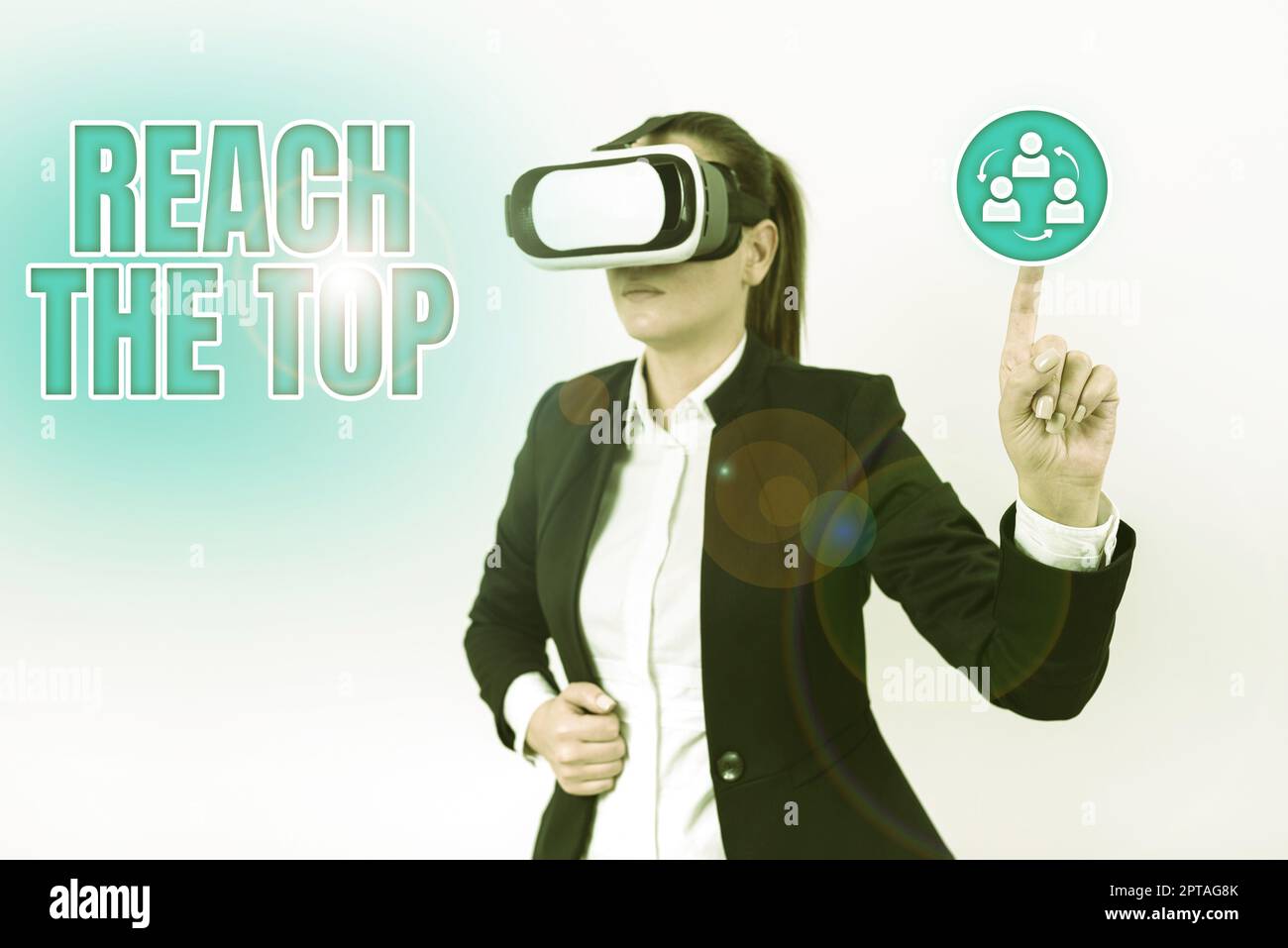 Conceptual caption Reach The Top, Internet Concept Get Ahead Succeed ...
