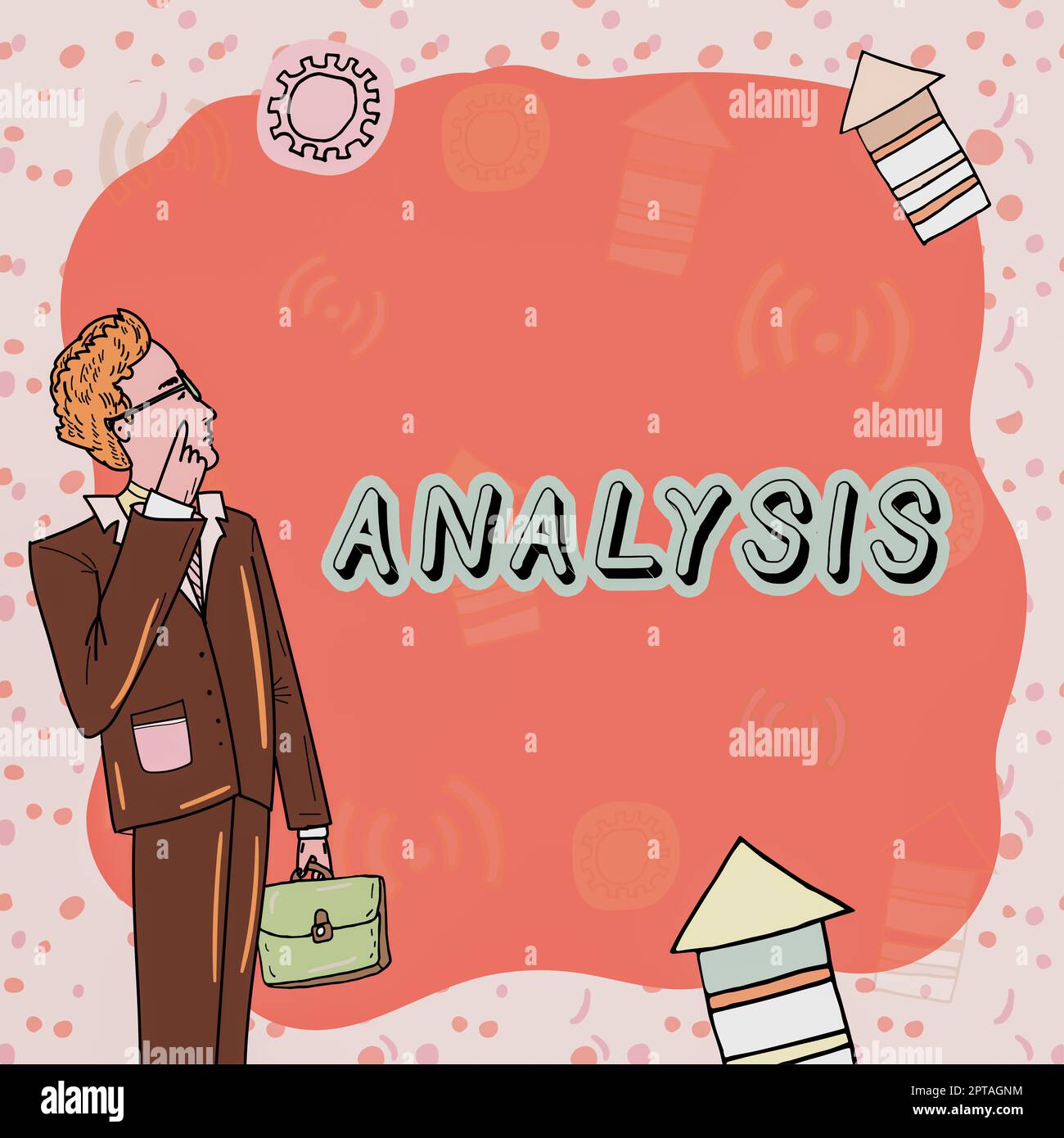 Text sign showing Analysis, Conceptual photo process of breaking ...