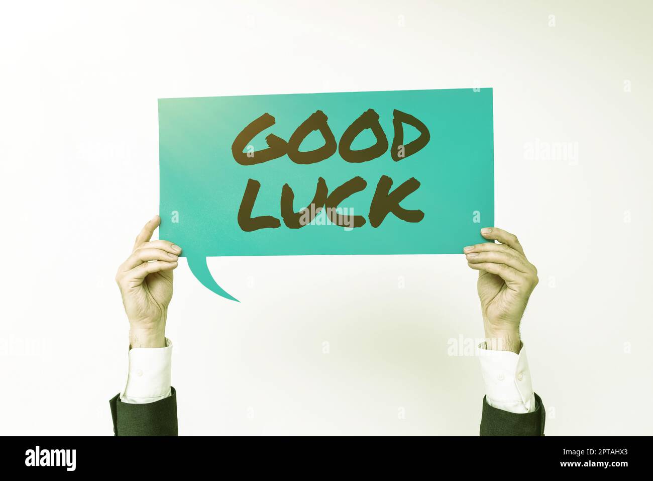 Sign displaying Good Luck, Business showcase A positive fortune or a ...