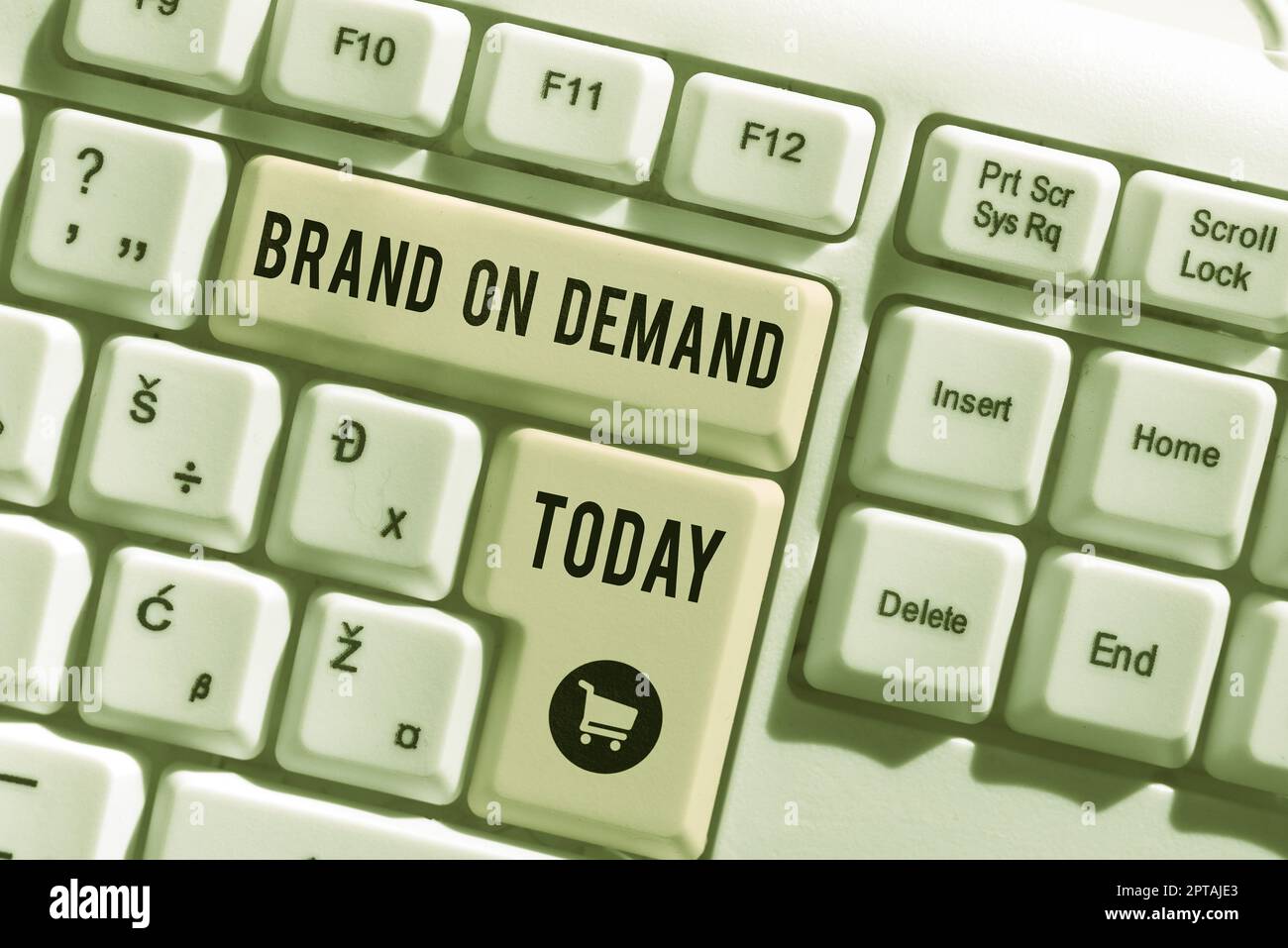 Inspiration showing sign Brand On Demand, Internet Concept Products or ...