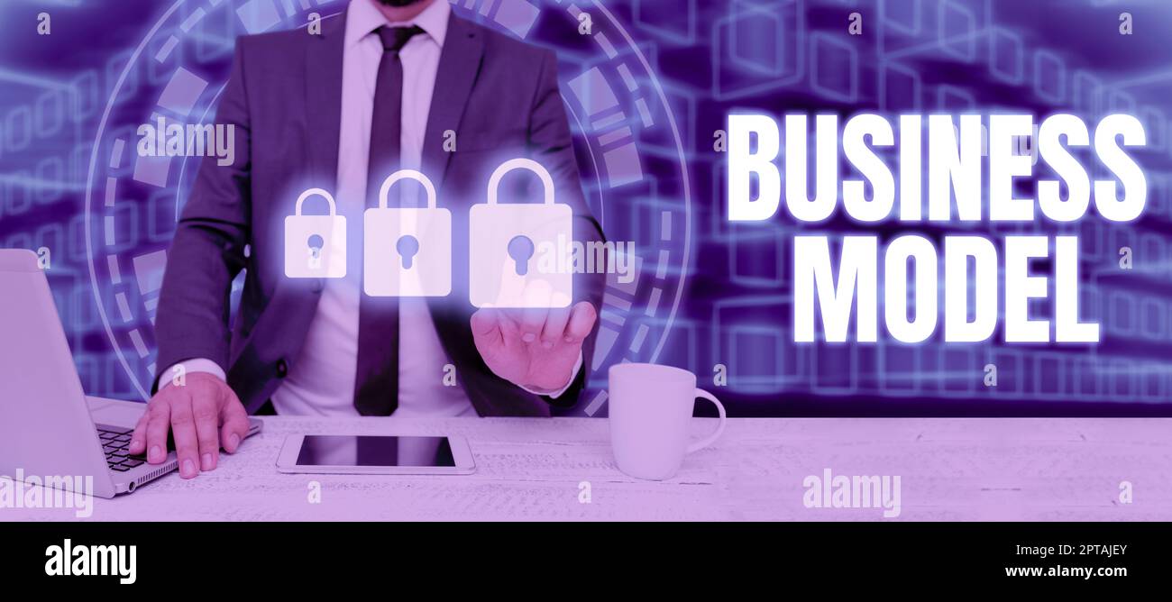 Text caption presenting Business Model, Business idea Increase in ...