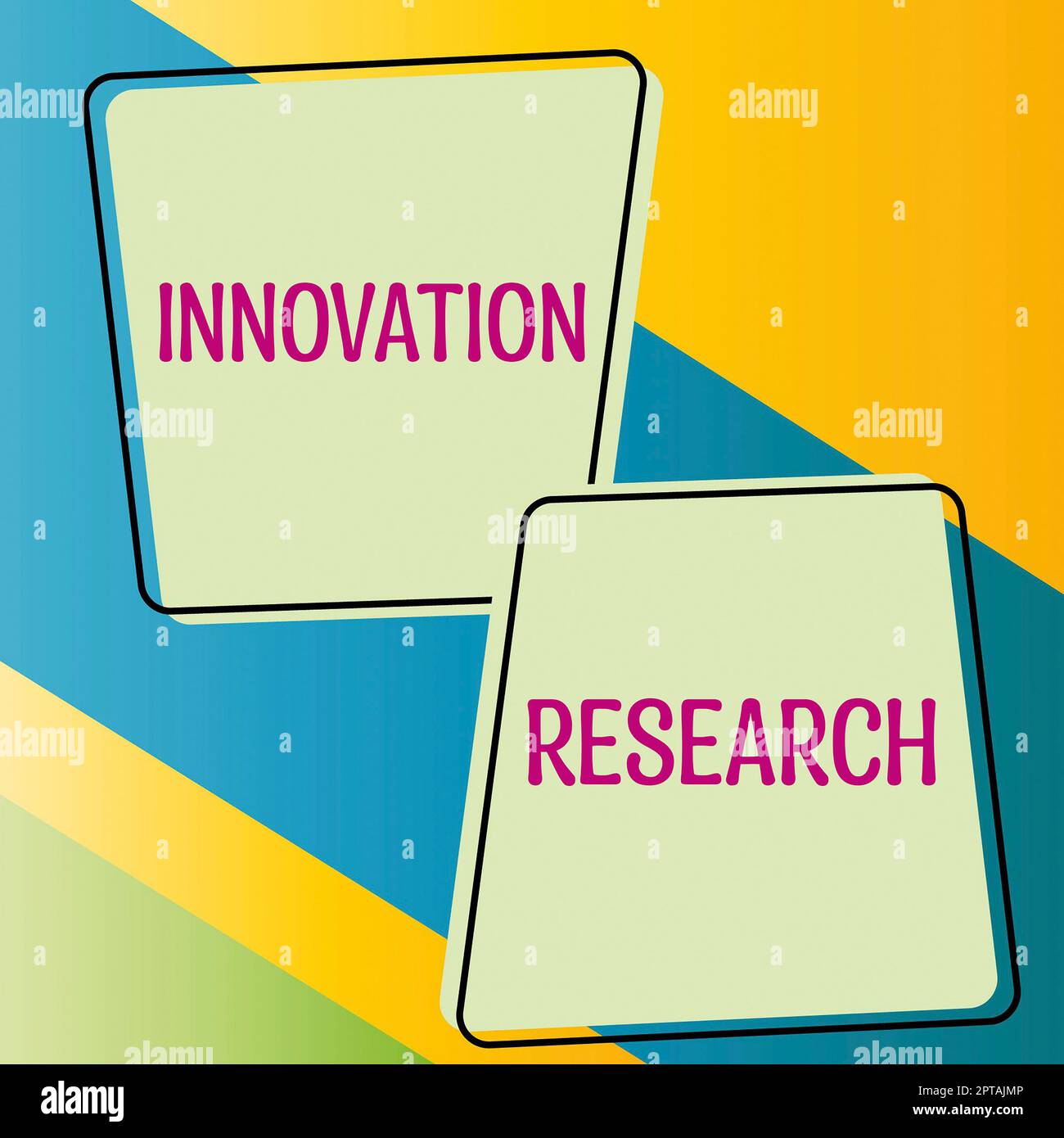 Sign displaying Innovation Research, Word Written on Life Long ...
