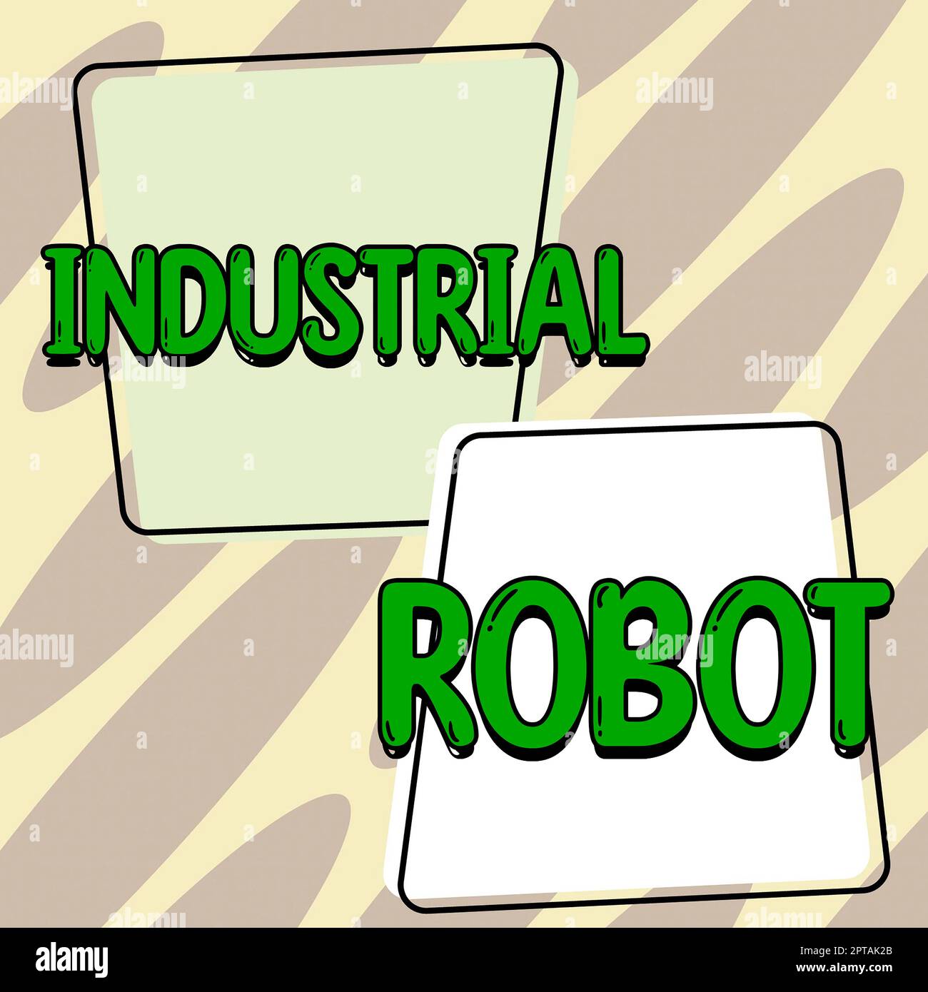Conceptual caption Industrial Robot, Business concept application of ...