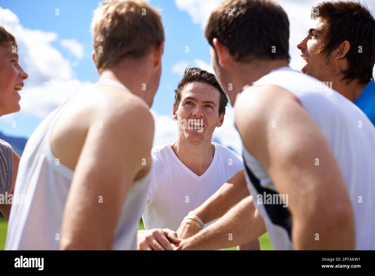Young men training hi-res stock photography and images - Alamy