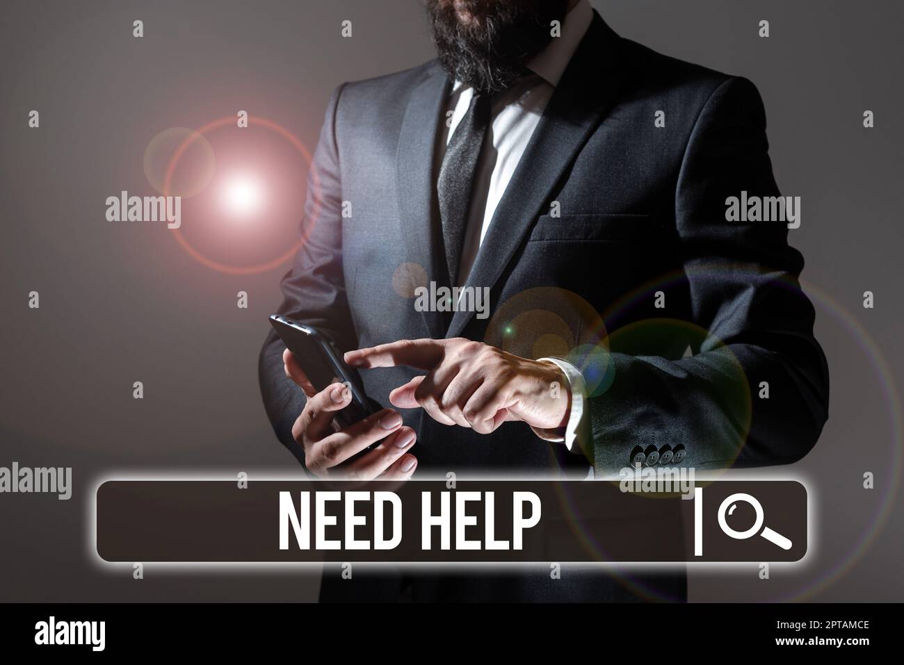 Text caption presenting Need Help, Conceptual photo When someone is ...